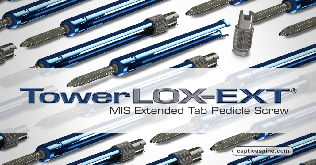 TowerLOX-EXT MIS Extended Tab Pedicle Screws Receive Clearance